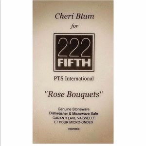 222 Fifth | Dining | Rose Bouquet Bowl By 222 Fifth | Poshmark